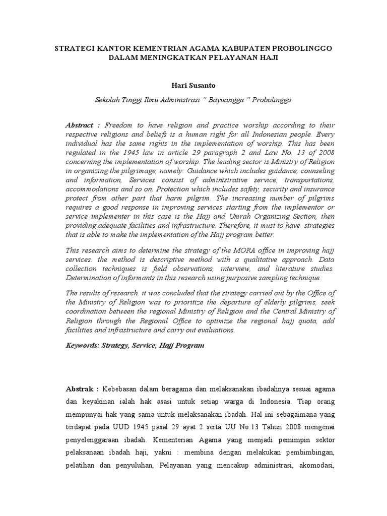 Hari Susanto 130922 | PDF | Hajj