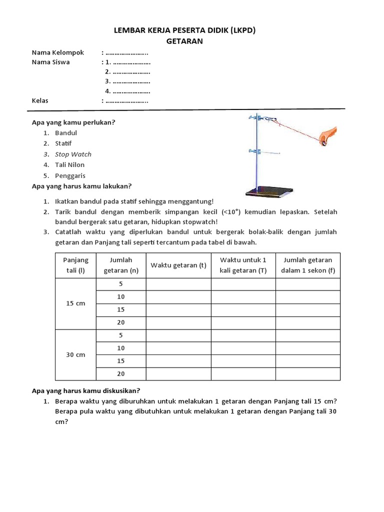 LKPD Getaran | PDF