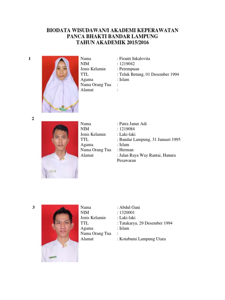 Alumni Akper 2016 | PDF | Ilmu Sosial | Agama & Spiritualitas