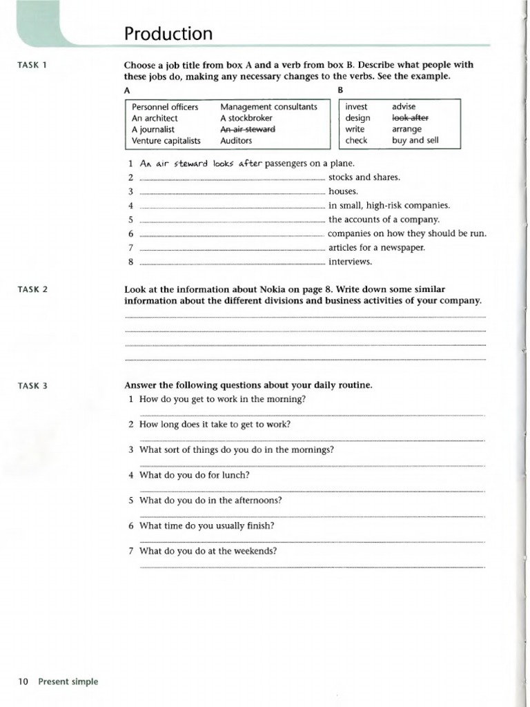 Present Simple Vs Present Continuous Pas 9 | PDF | Milk