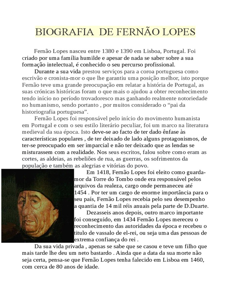 Fernao Lopes | PDF