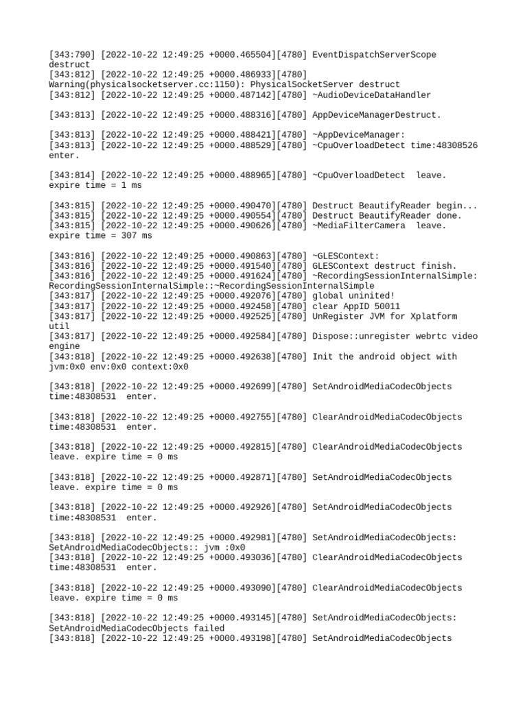 Android Audio Device Management Log | PDF | Shader | Information And Communications Technology