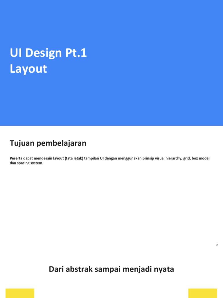 UI Design - Layout | PDF