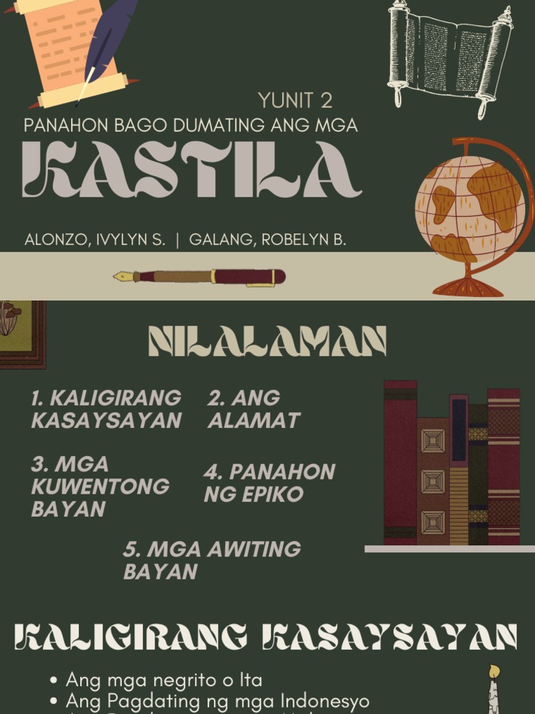 Panahon Bago Dumating Ang Mga Kastila | PDF