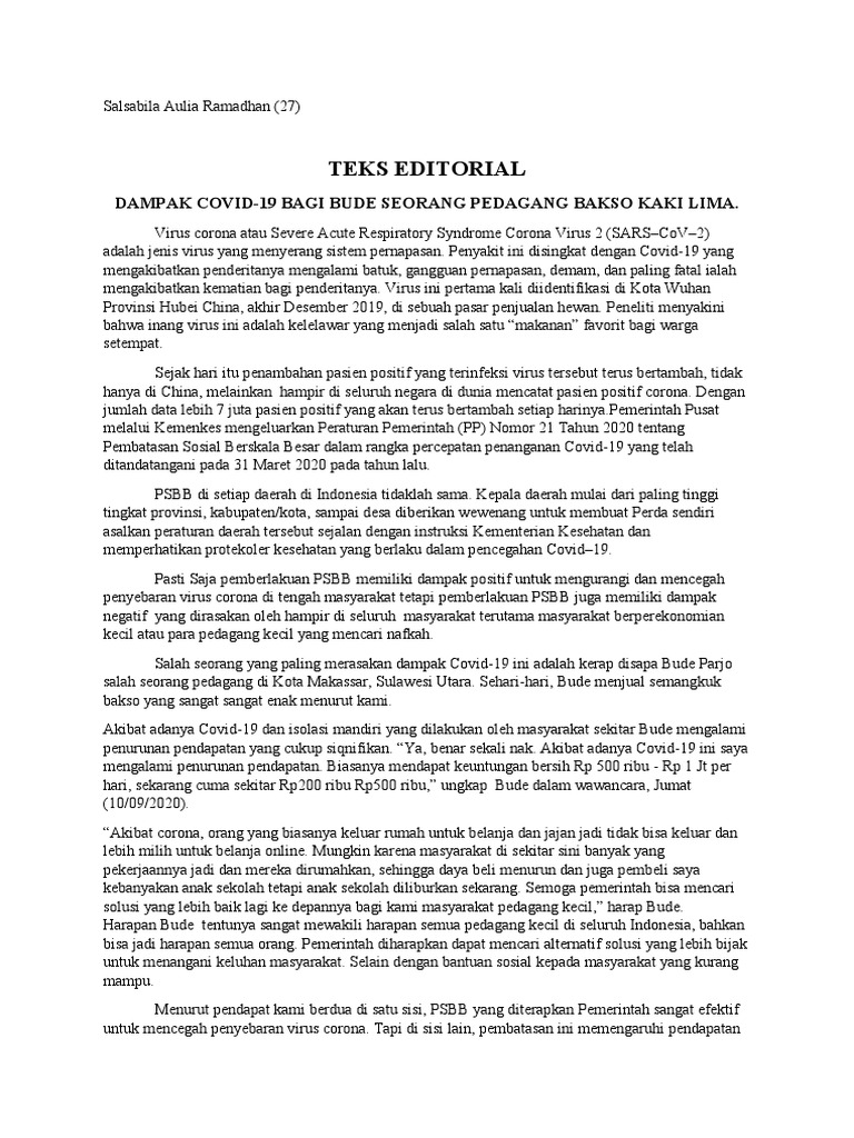 Teks Editorial | PDF