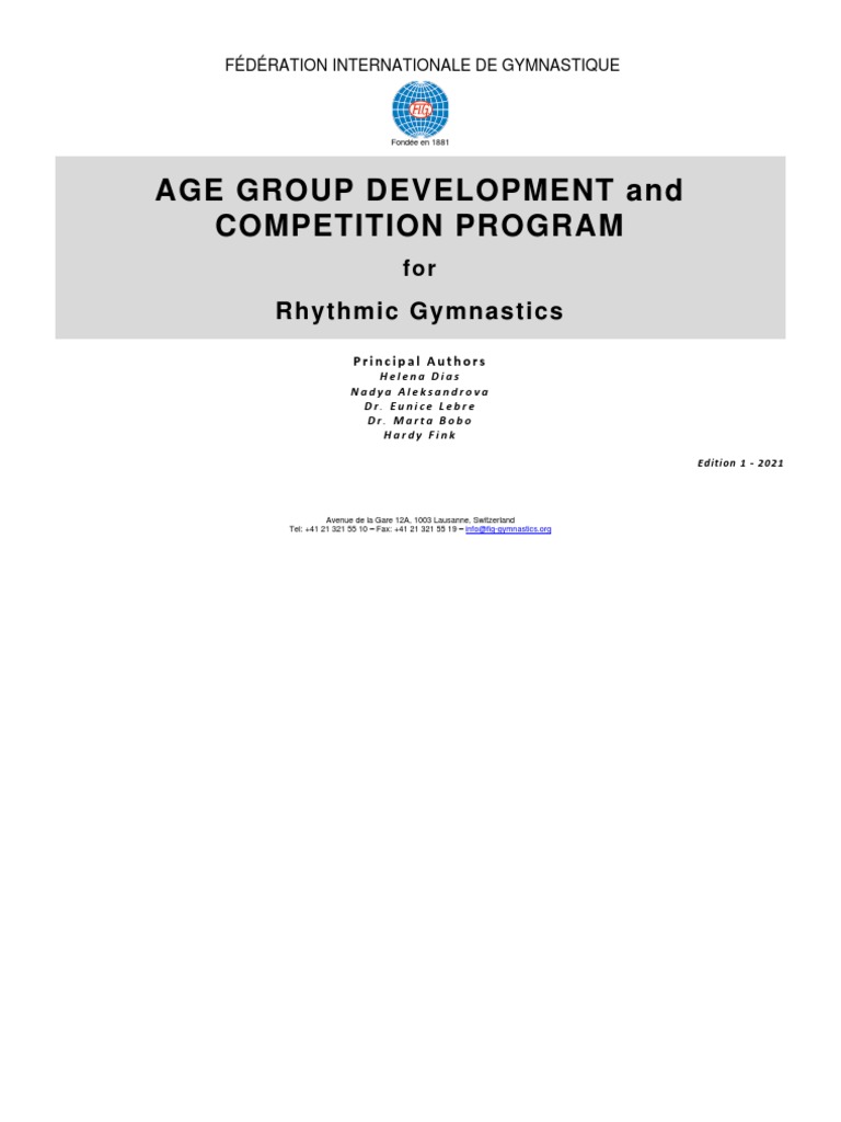 Agegroup RG Manual e | PDF | Gymnastics | Physical Exercise