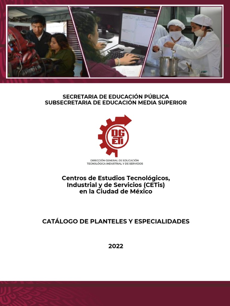 Catalogo Planteles Especialidades DGETI CDMX | PDF | Ciudad de México | México