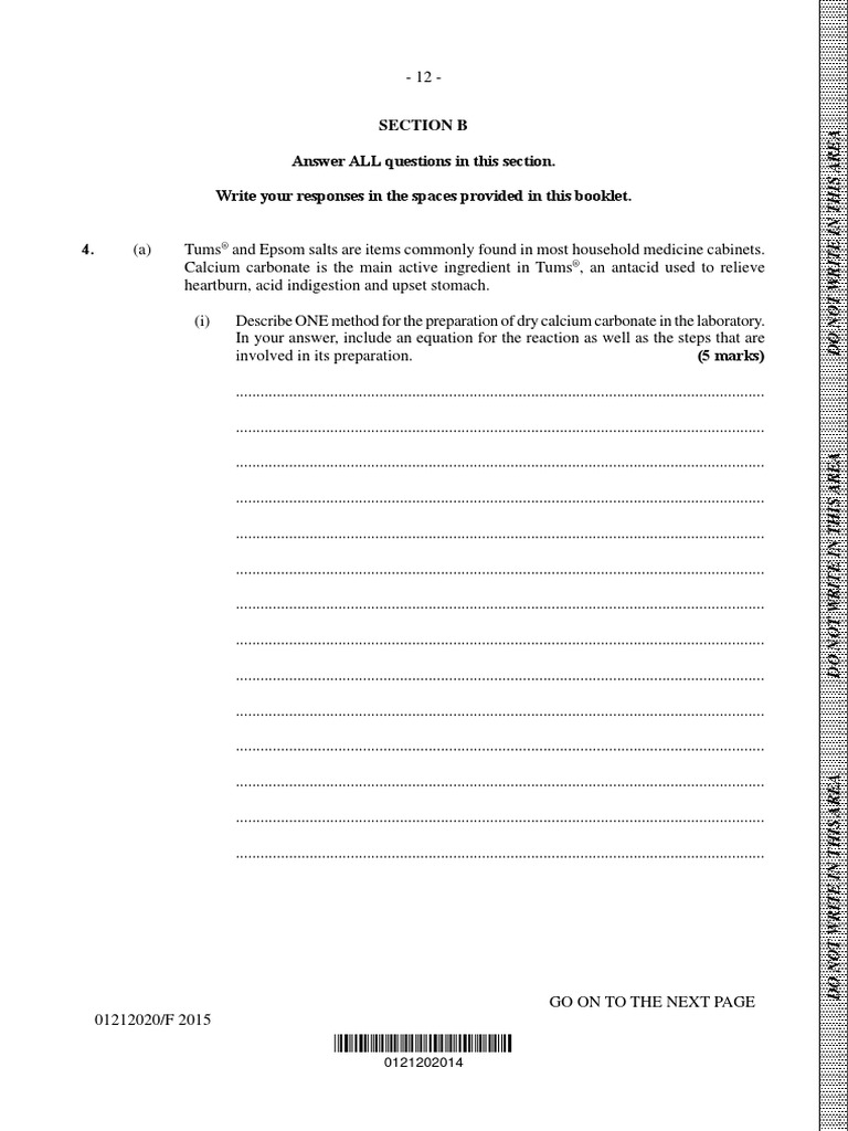 CSEC® Chemistry Past Papers Ebook 2 | PDF | Atoms | Materials