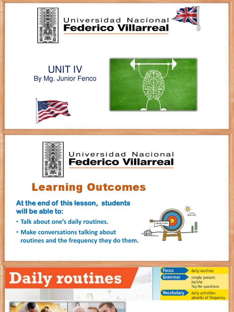 Unfv Unit IV - Ingles II - Ss | PDF | Adverb | Lunch