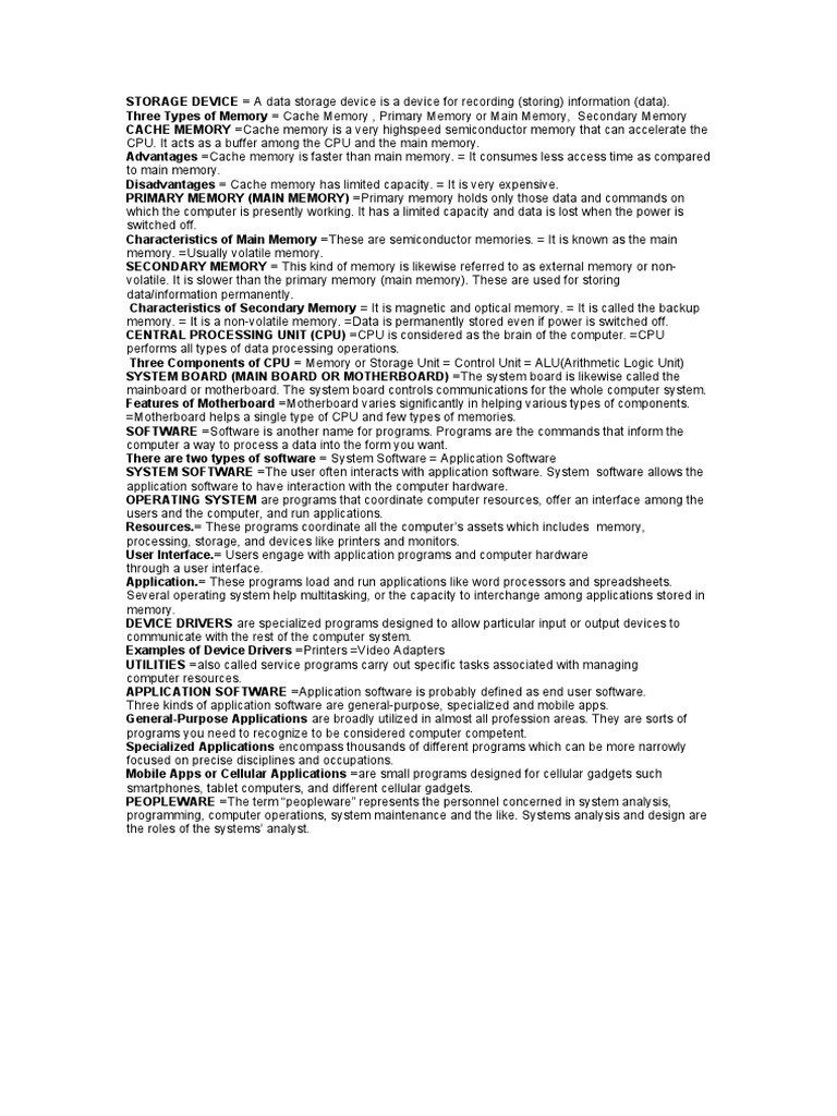 Itc Notes | PDF | Computer Data Storage | Network Topology