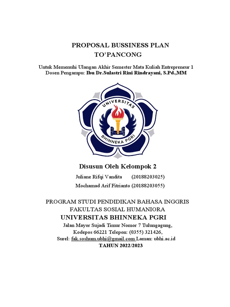 Proposal Business Plan | PDF