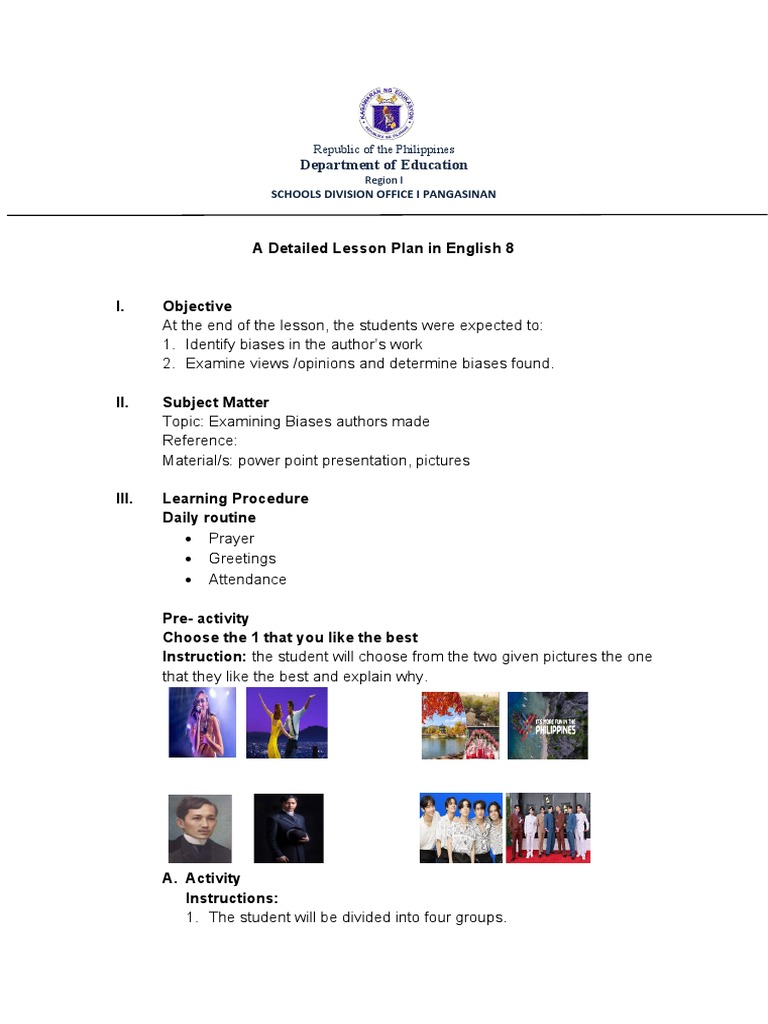 DETAILED-LP-grade 8 Examining Biases | PDF | Bias | Cognition