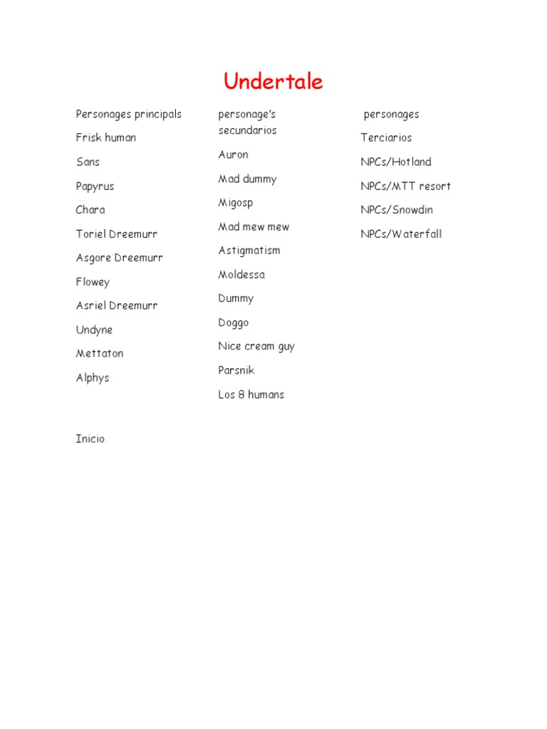 Undertale | PDF