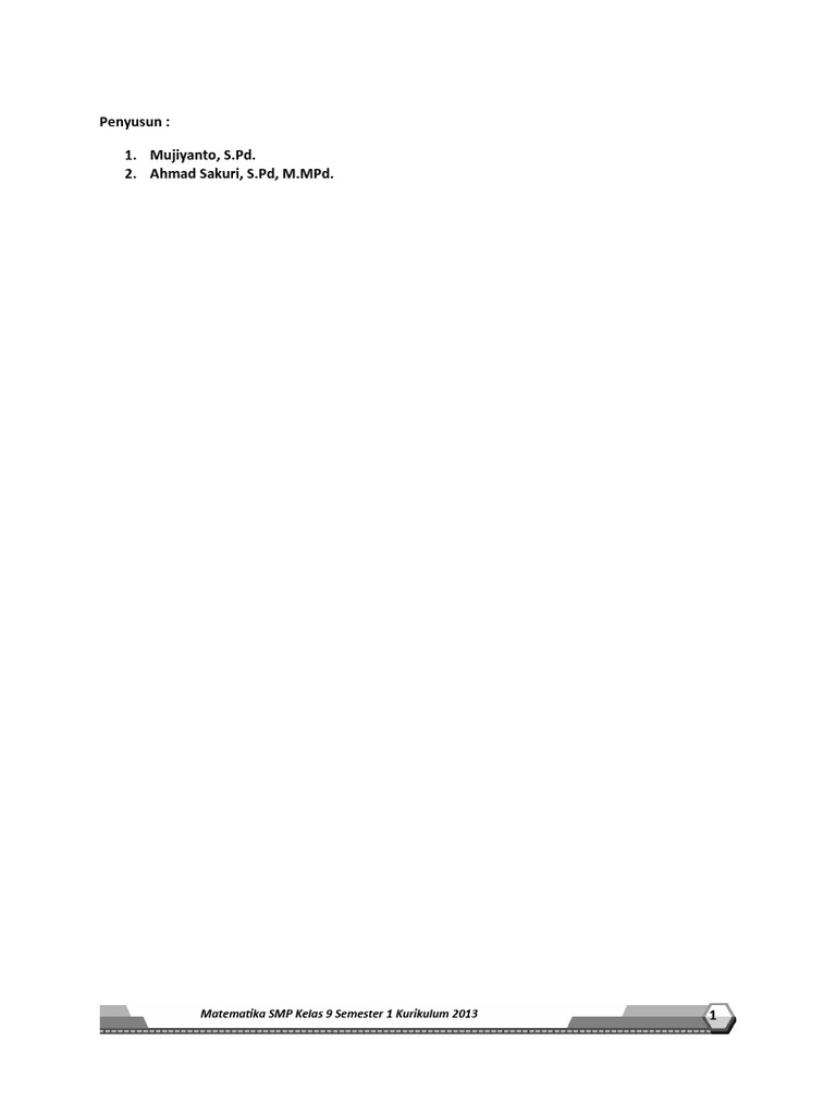Buku Siswa Matematika Kelas 9 K 13 Pdf