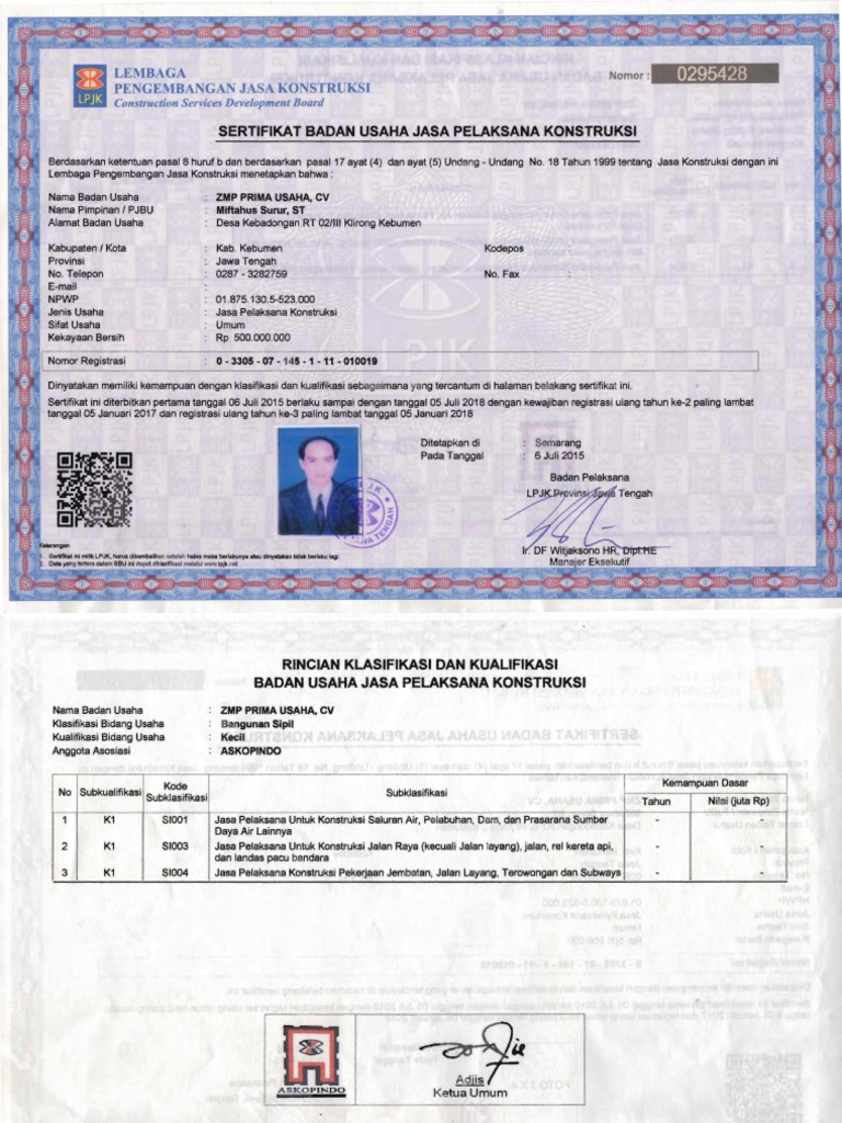 SBU - Sipil Contoh Edit | PDF