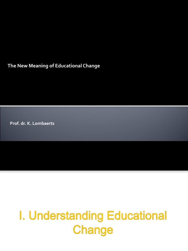 The New Meaning of Educational Change - M. Fullan | PDF | Teachers ...