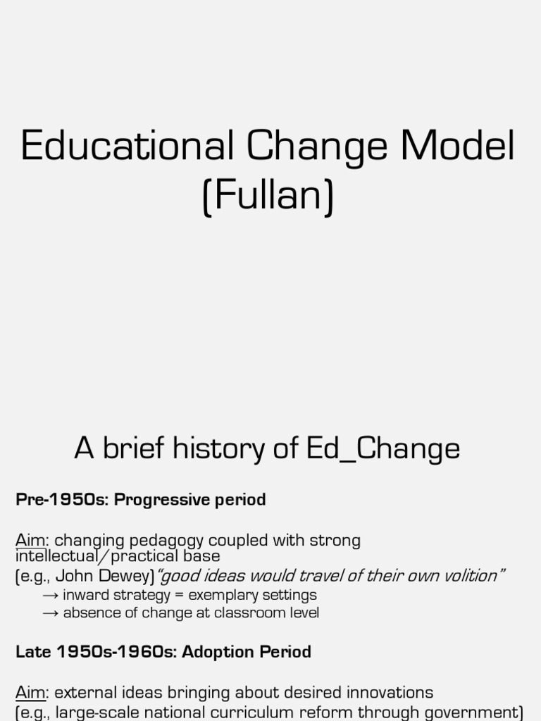 Ed - Change Fullan 2021 - Bis | PDF | Top Down And Bottom Up Design ...