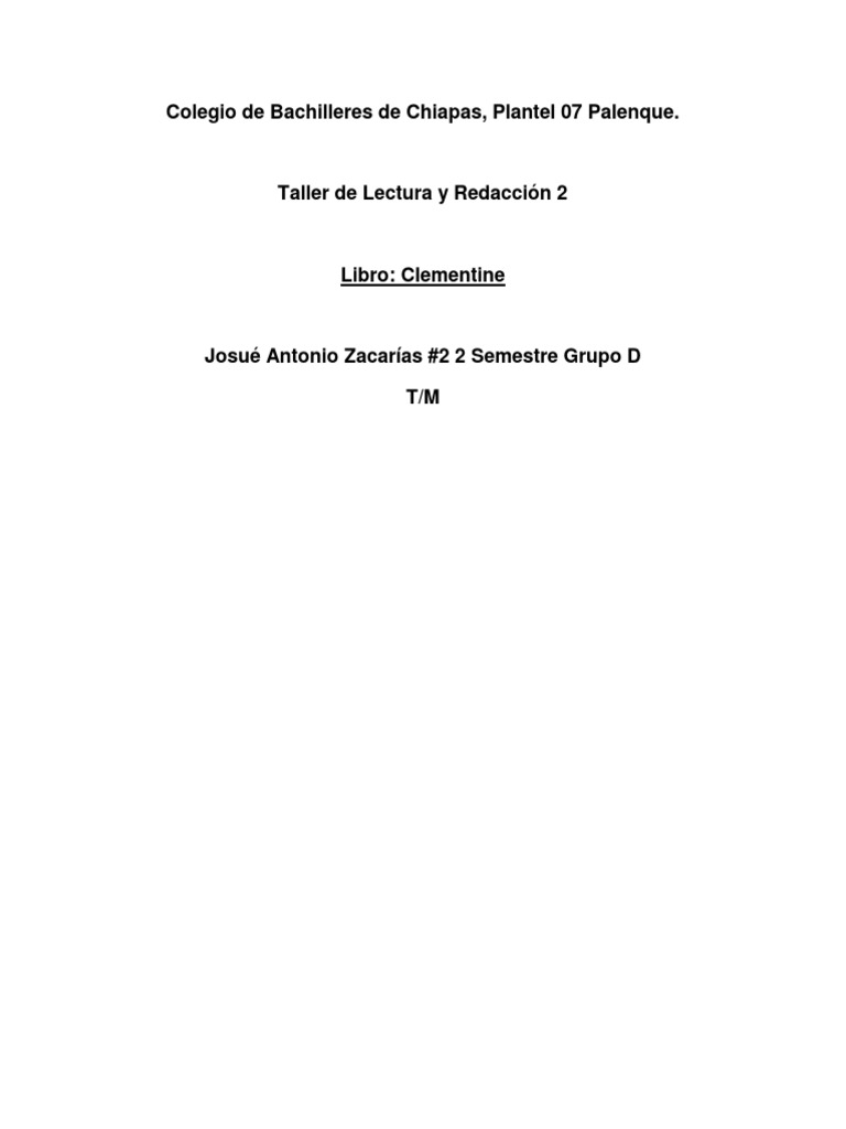 Clementine Libro | PDF