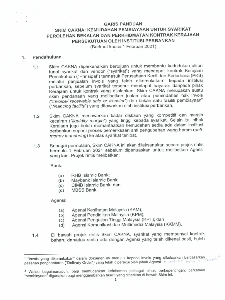 Garis Panduan Skim Cakna | PDF