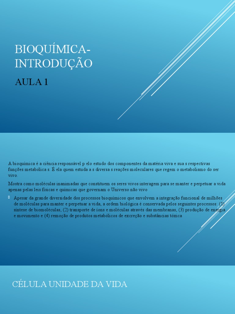 Introdução à Bioquímica e Células | PDF | Osmose | Ph