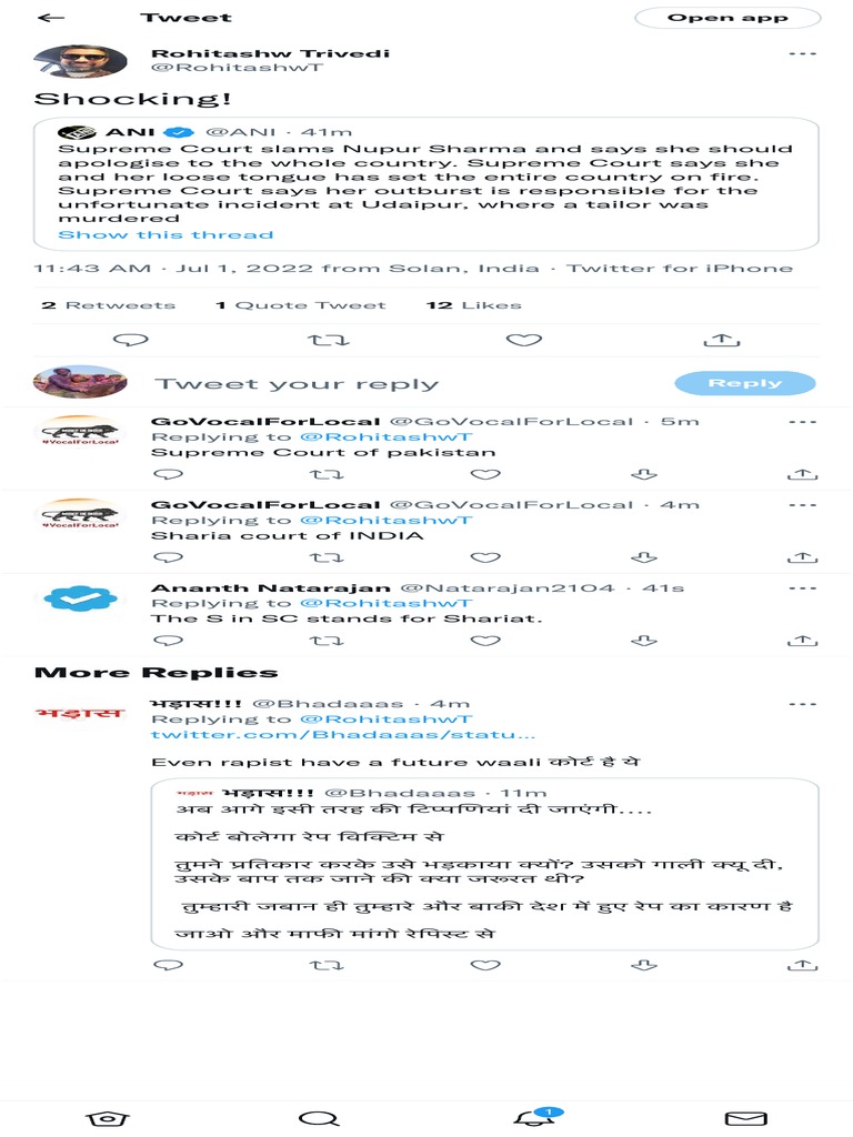 Rohitashw Trivedi On Twitter Shocking! Twitter | PDF