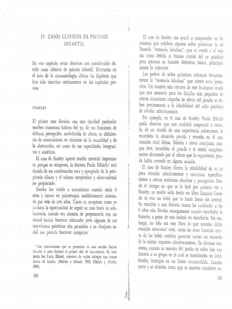 Mahler, M. Simbiosis Humana Las Vicisitudes de La Individuación | PDF