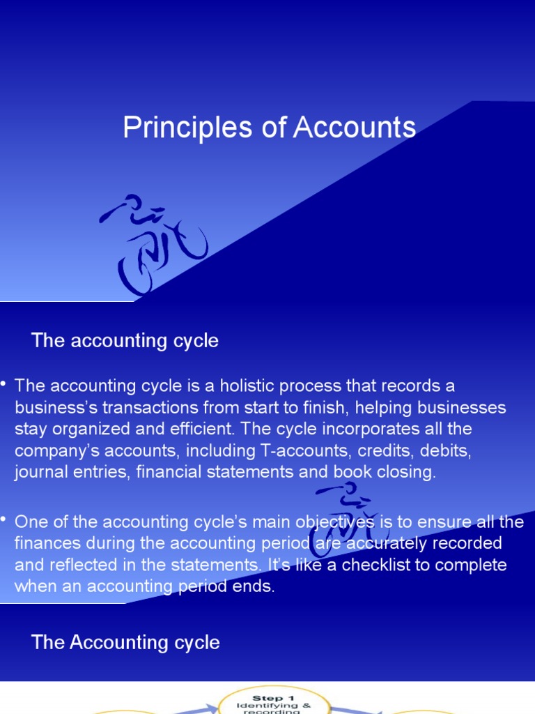 Principle of Accounts Power Point | PDF | Cheque | Debits And Credits