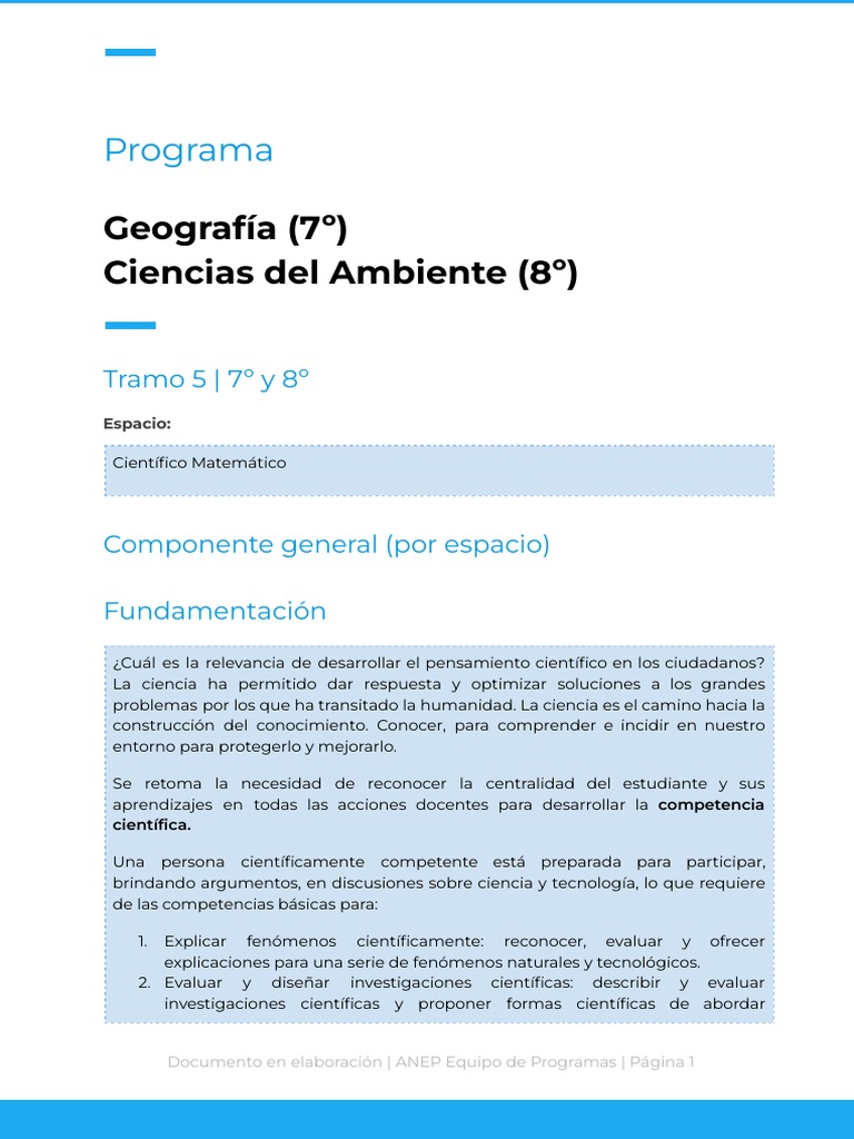 Programas 7mo y 8vo | PDF | Evaluación | Pensamiento