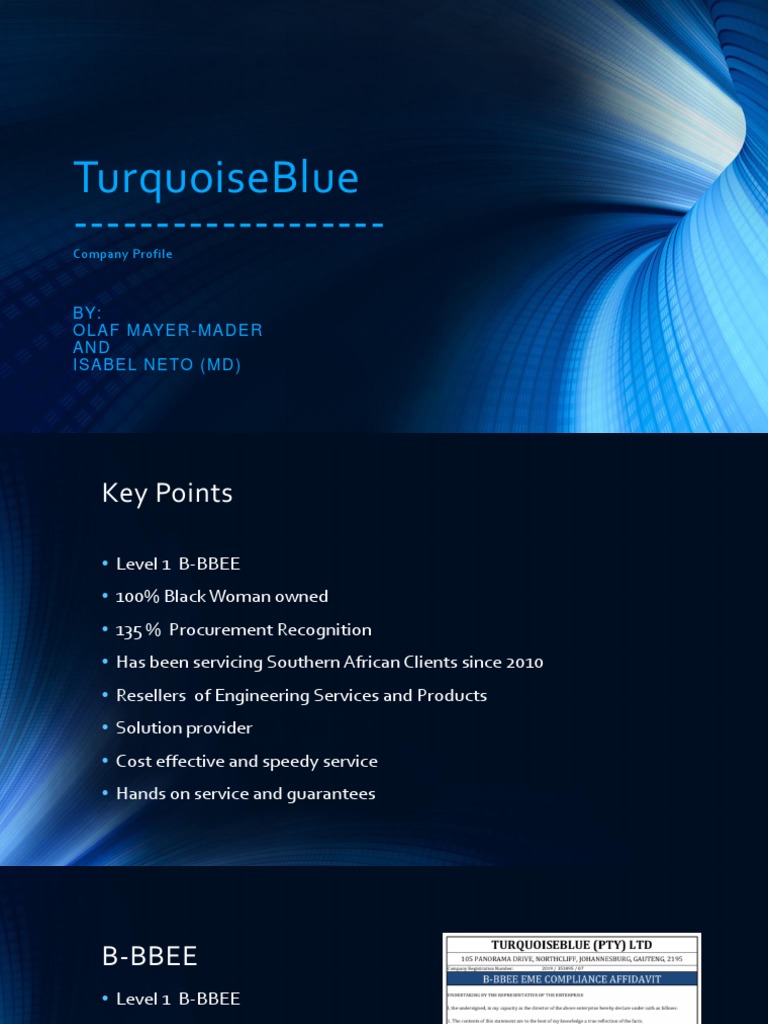 TurquoiseBlue Profile 2022 4 | PDF