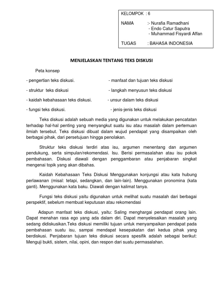 Teks Diskusi | PDF