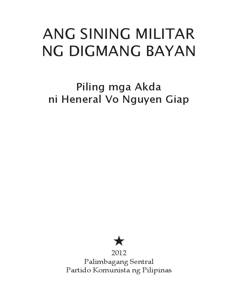 Giap Ang Sining Militar NG Digmang Bayan | PDF