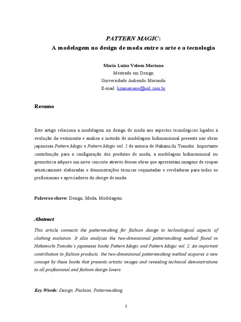 Pattern Magic | PDF | Moda | Roupas
