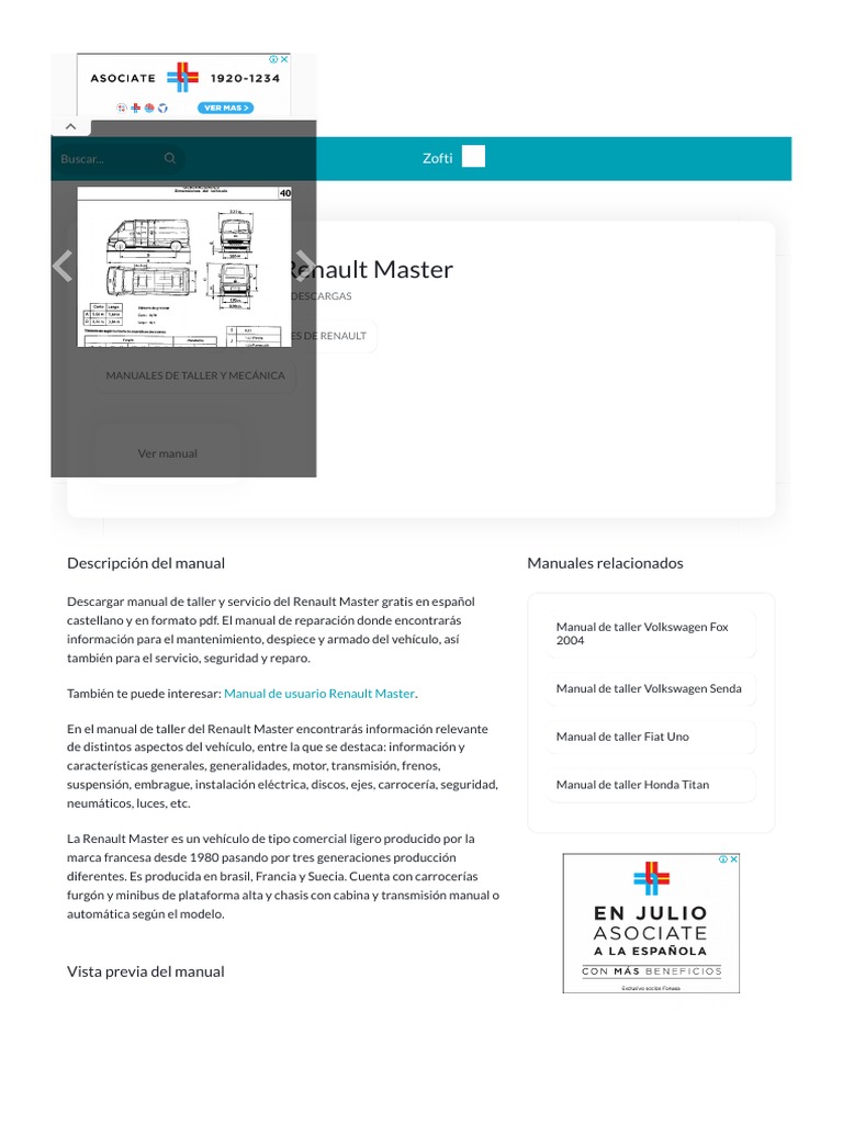 Descargar Manual de Taller Renault Master - Zofti ¡Descargas Gratis! | PDF | Transmisión manual ...