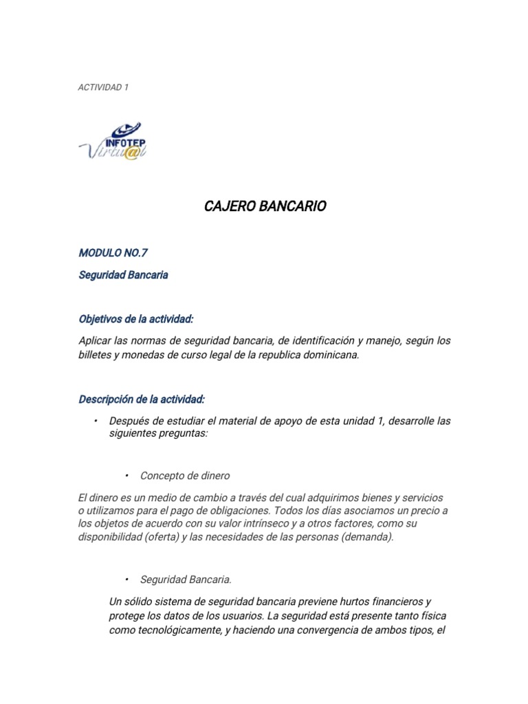 Actividad 1 Módulo 7 | PDF