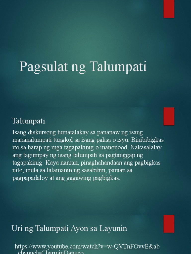 Pagsulat NG Talumpati | PDF