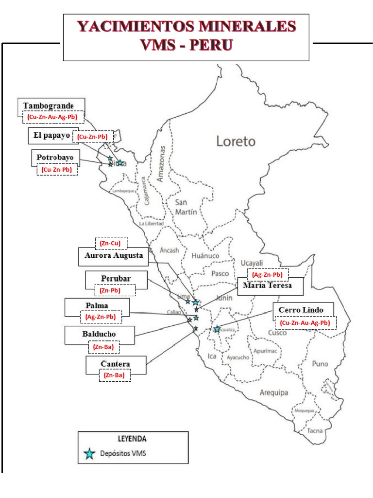 Mapa Depositos Vms-Peru | PDF
