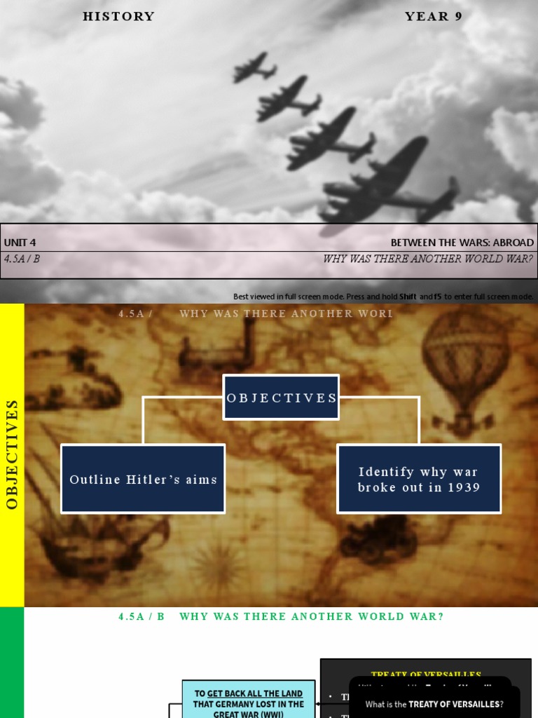 4.5a 4.5b Why Was There Another World War Year 9 History IGCSE | PDF ...