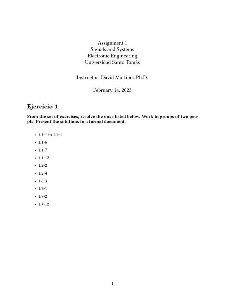 Assignment 1 | PDF | Phase (Waves) | Operational Amplifier
