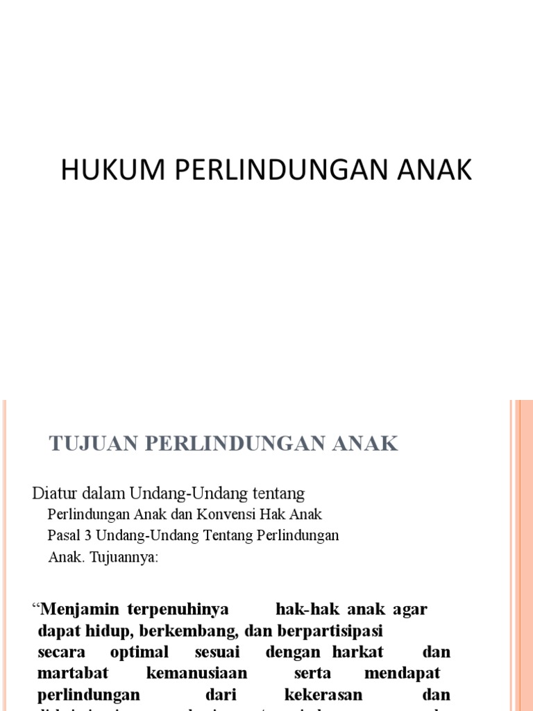 Hukum Perlindungan Anak | PDF