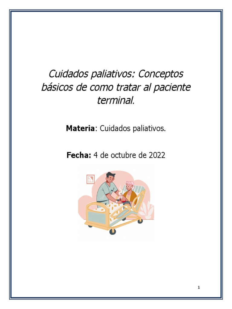 Monografia de Cuidados Paliativos | PDF | Cuidados paliativos ...