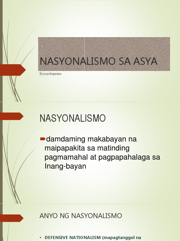 Nasyonalismo Sa Asya | PDF