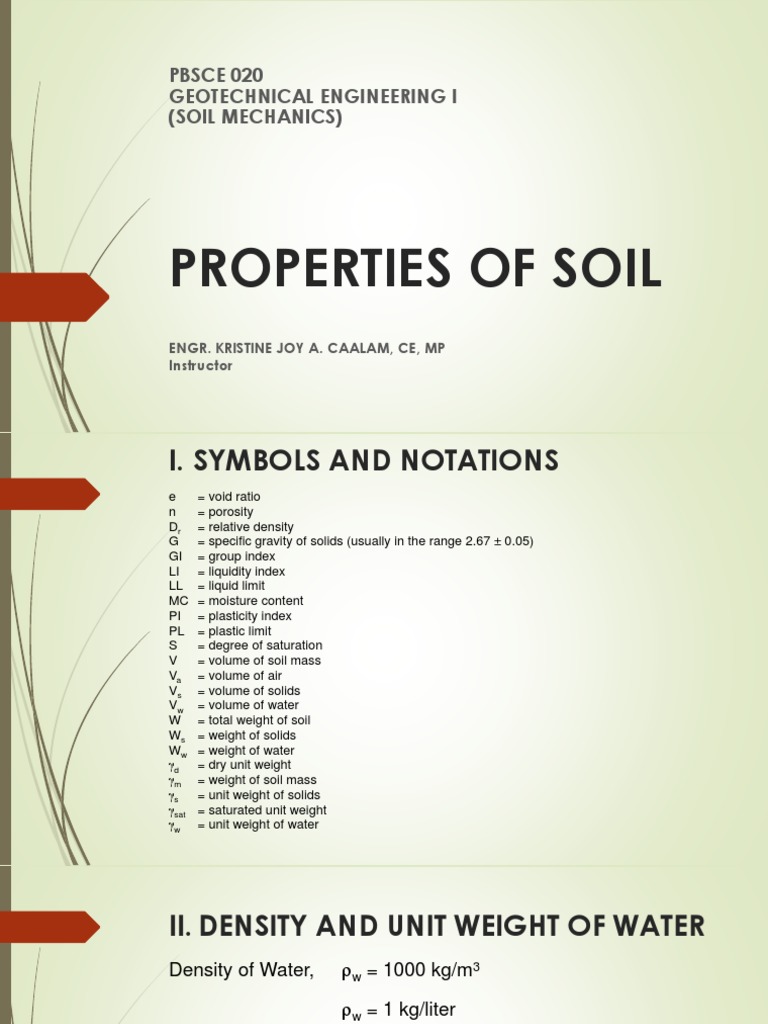 Module 2 - Properties of Soil | PDF | Soil | Porosity