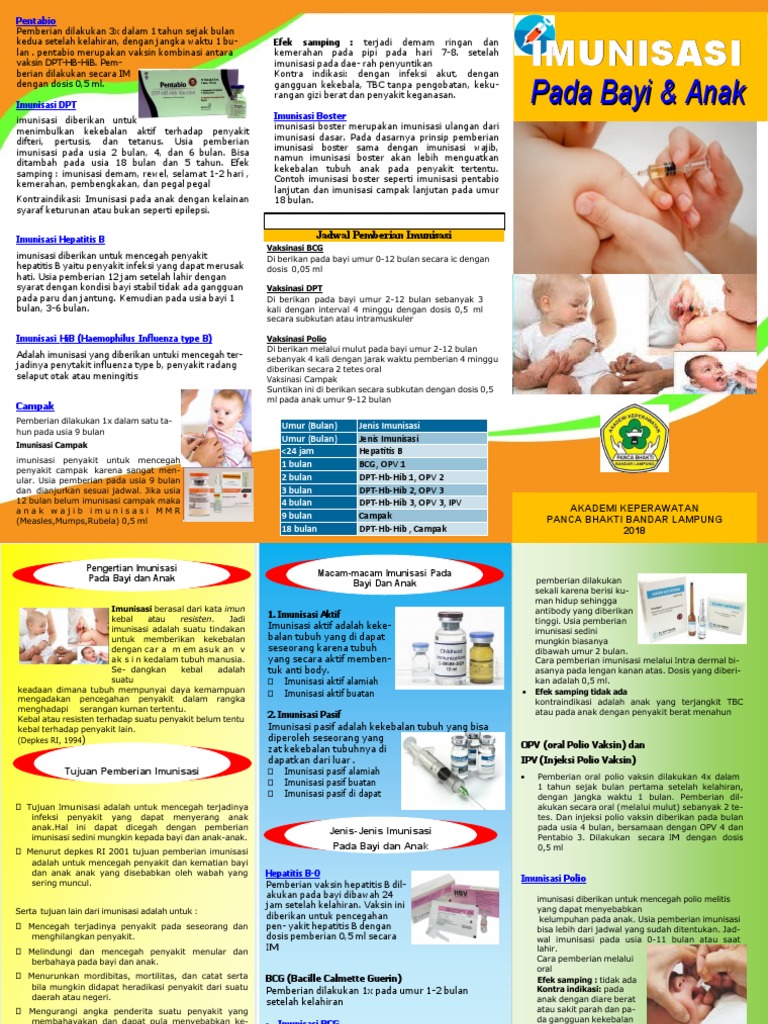 LEAFLET IMUNISASI PDF | PDF