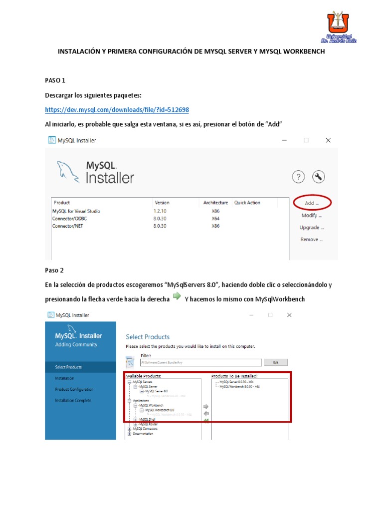 Instalación y Primera Configuración MySQL Server y Workbench | PDF | Mi ...