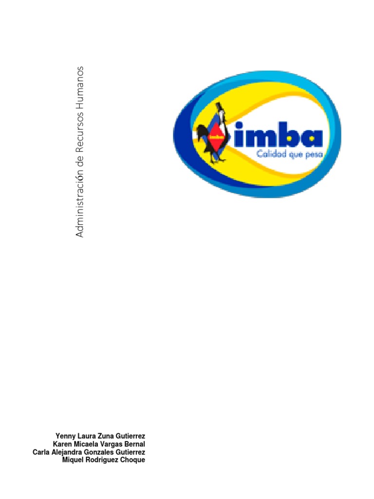 ProyFRH - IMBA | PDF | Gestión de recursos humanos | Reclutamiento