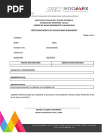 Formato Certificado Medico Dif para Descargar para | PDF | Microsoft Word | Médico