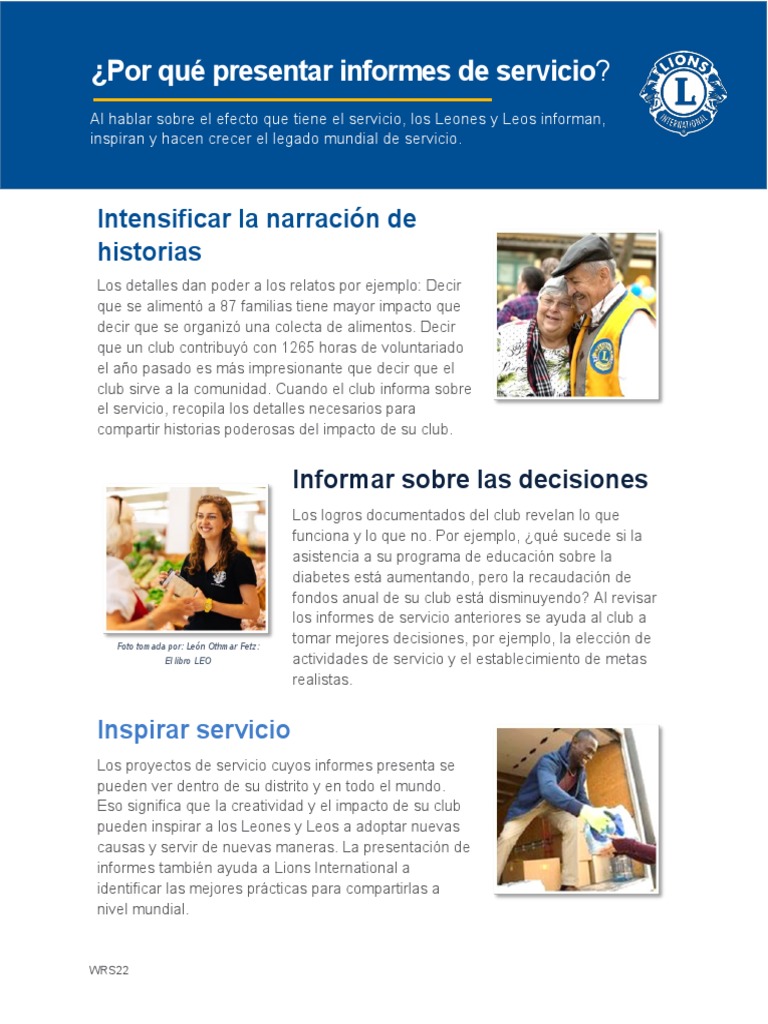 Por Qué Es Importante Presentar Informes de Servicio | PDF