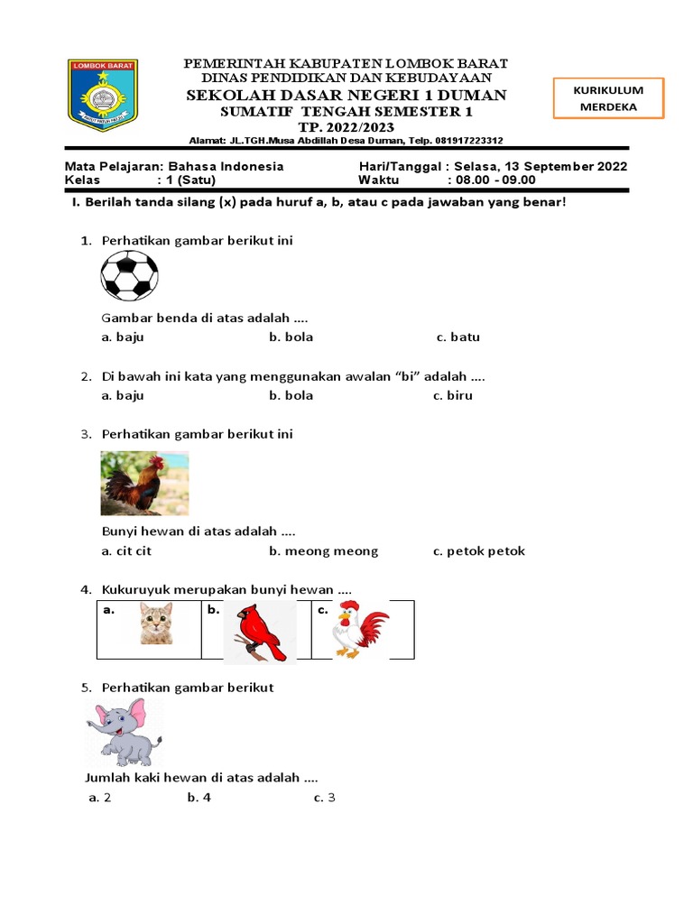 Soal BHS Indonesia | PDF