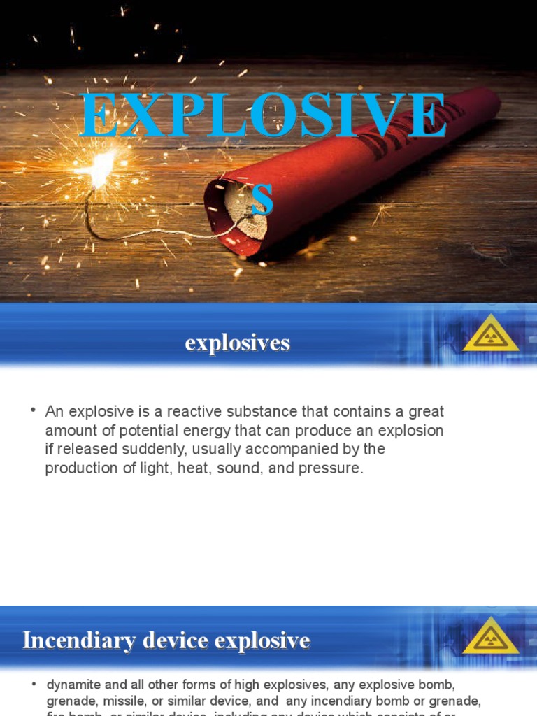 Explosives | PDF | Bomb | Explosion