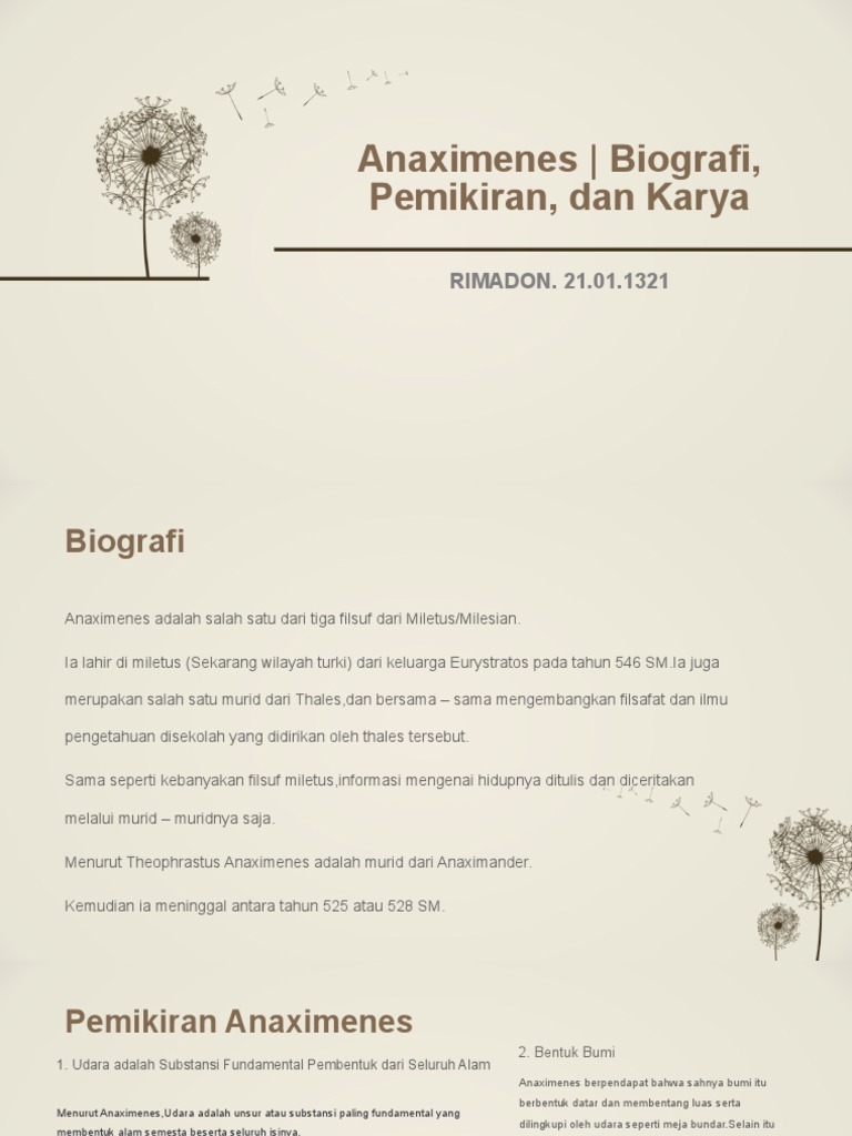 Anaximenes - Bi-WPS Office | PDF